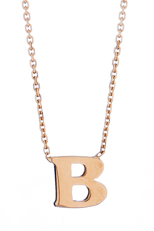 Auksinė grandinėlė su pakabuku raide B - Goldinga