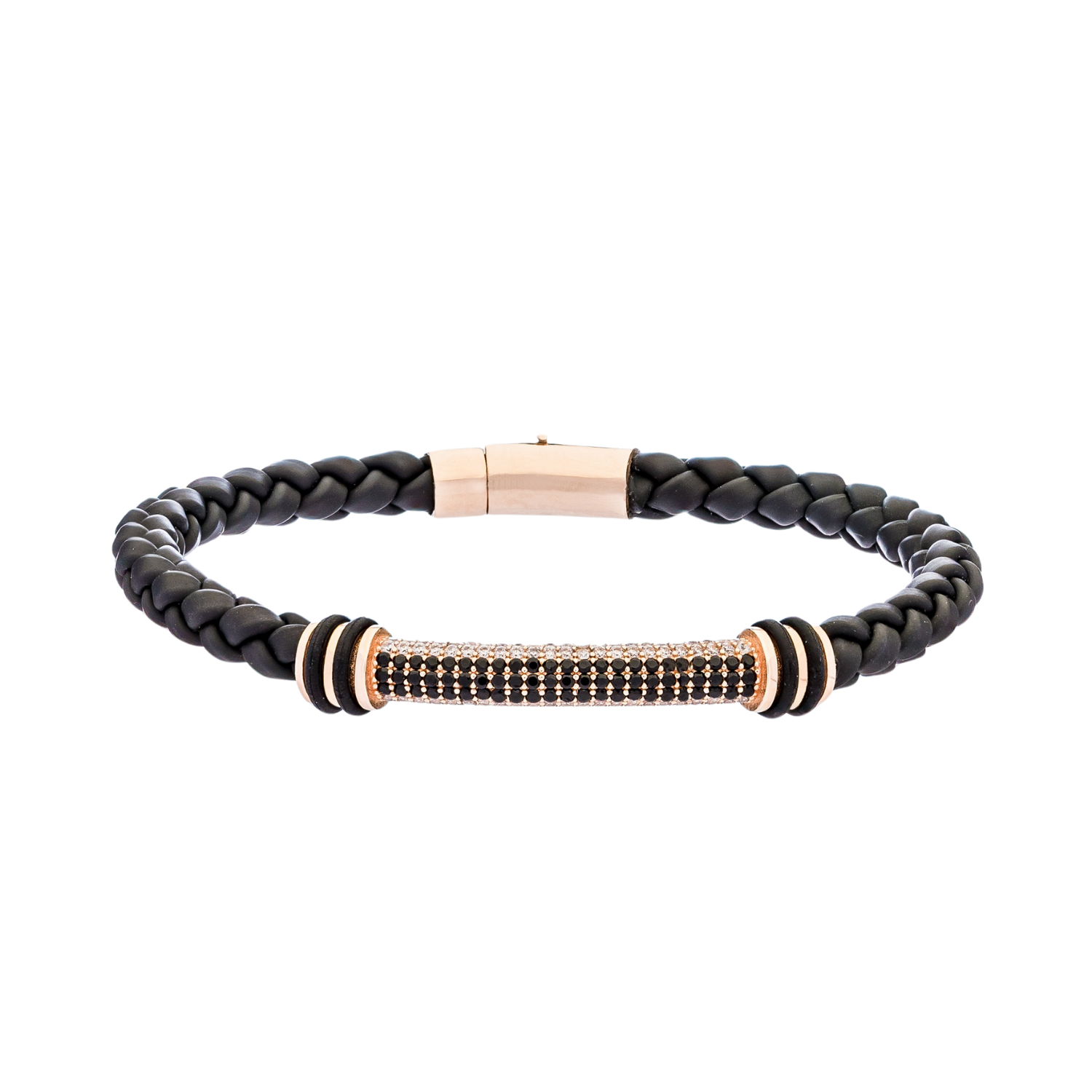 Odinė apyrankė su auksu ir cirkoniais - Goldinga