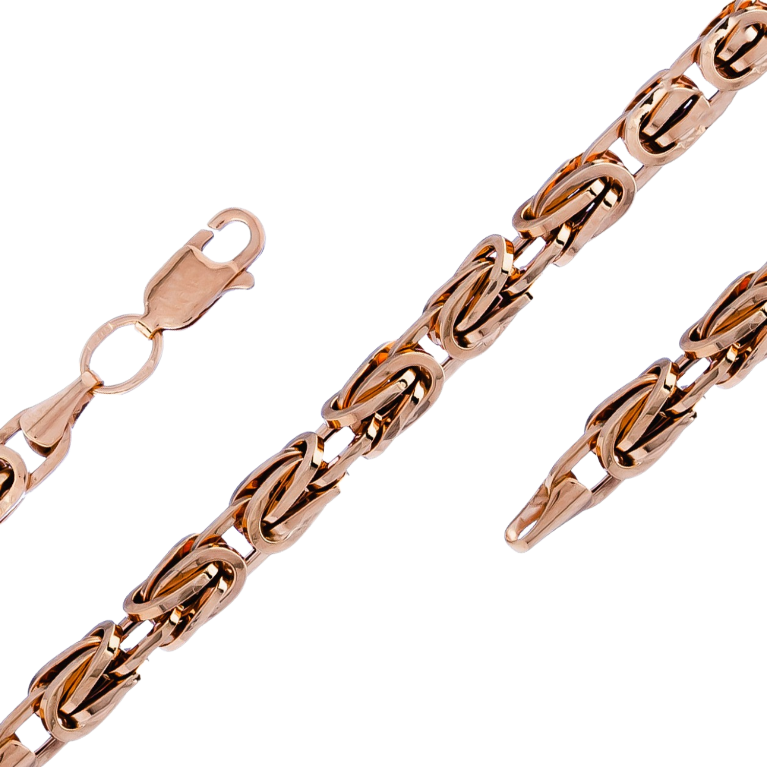 Auksinė grandinėlė "Royal python" 4.3mm - Goldinga